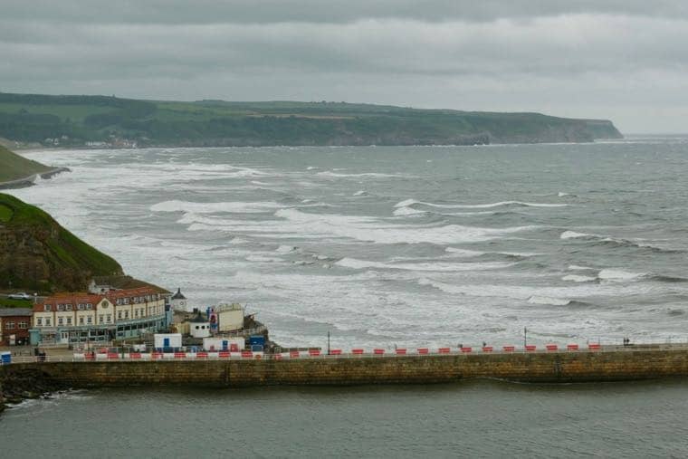 Stormachtige dag in Whitby