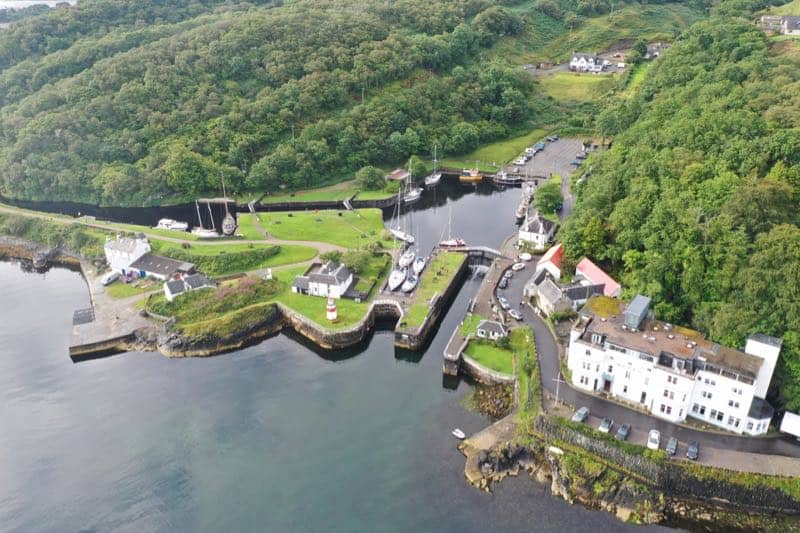 Doorvaart door Crinan Canal